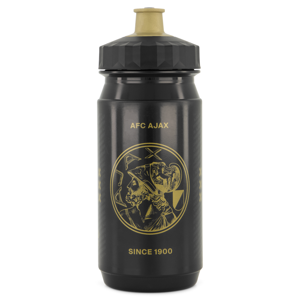 Ajax-water bottle black/gold | Official Ajax Fanshop