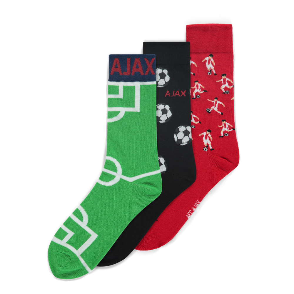 Ajax-funny socks 3-pack | Official Ajax Fanshop