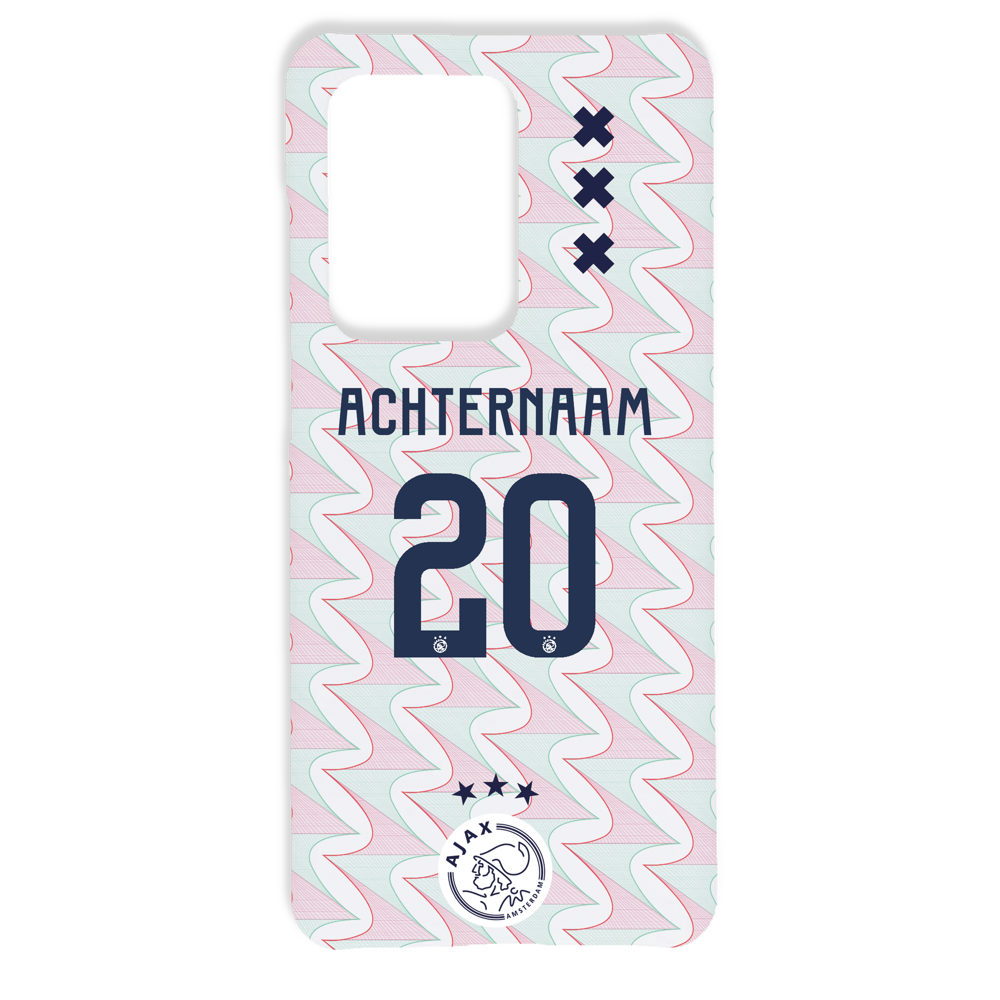 Ajax-telefoonhoesje away Samsung S20 met naam | Official Ajax Fanshop