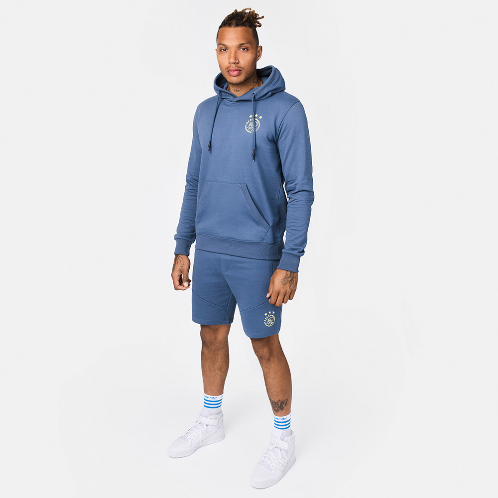Ajax-hooded sweater blue senior | Official Ajax Fanshop